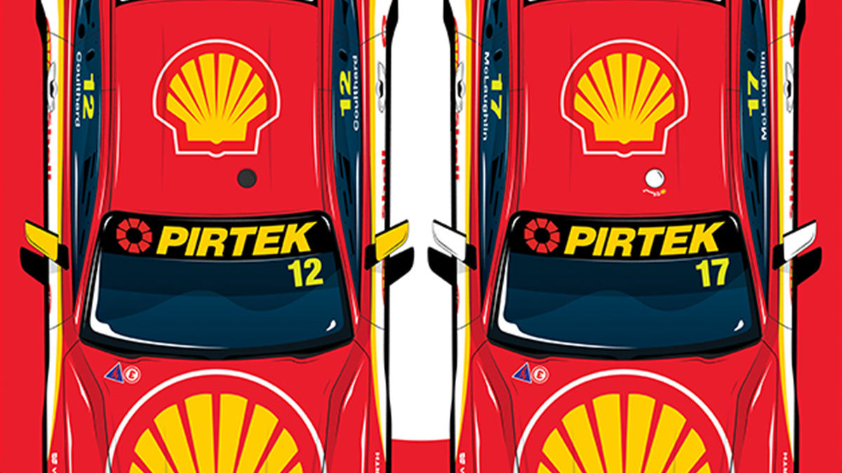 2020 Shell V-Power Racing Team Exclusive Team Mates Illustrated Print ...